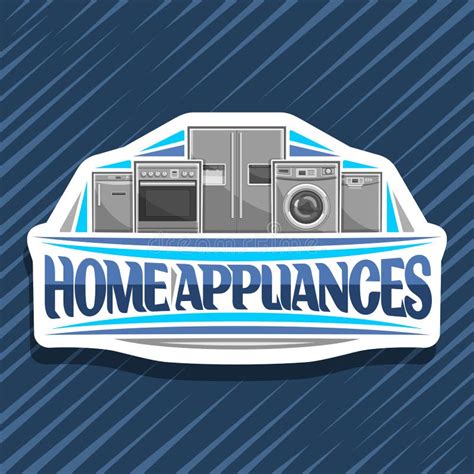 Vector Logo For Home Appliances Stock Vector Illustration Of Dish