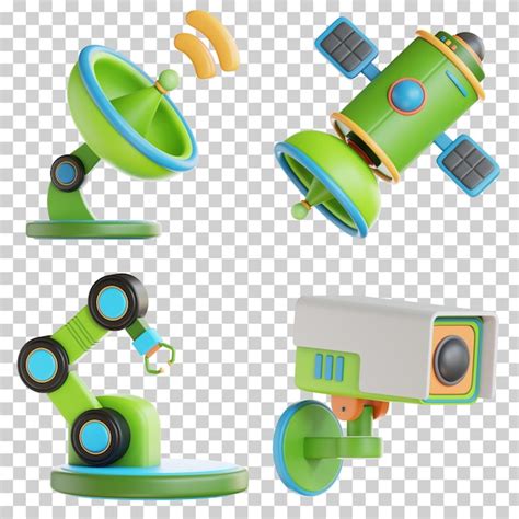 Premium Psd Iot Set 3d Illustration