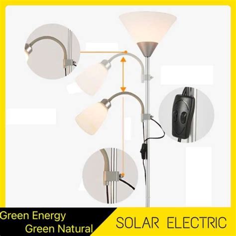 Promo Lampu Meja Stand Lampu Lantai Berdiri Double Lamp Standing Lamp