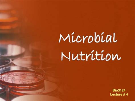 Ppt Microbial Nutrition Cell Metabolism Powerpoint