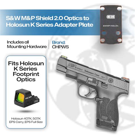 Sandw Shield Plus Optics Ready To The Holosun 407 507k Eps Carry Adapter