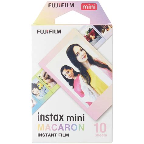 インスタントカメラ チェキ用フィルム 10枚入 絵柄 マカロン 新品 ネコポス便・日時指定不可 格安スマホiphoneやタブレット