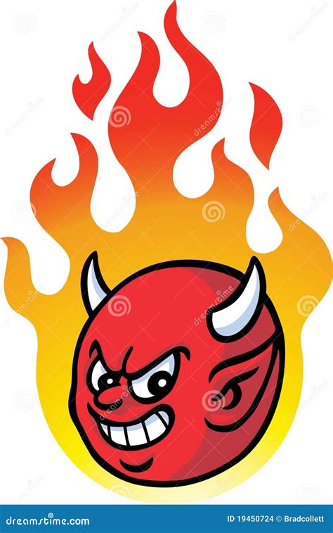 Hot Head Stock Vector Illustration Of Pitchfork Demon 19450724