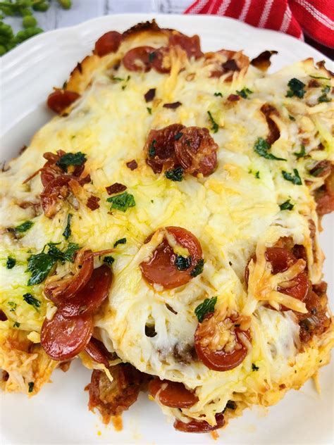 Pepperoni Pizza Casserole Slow Cooker Living