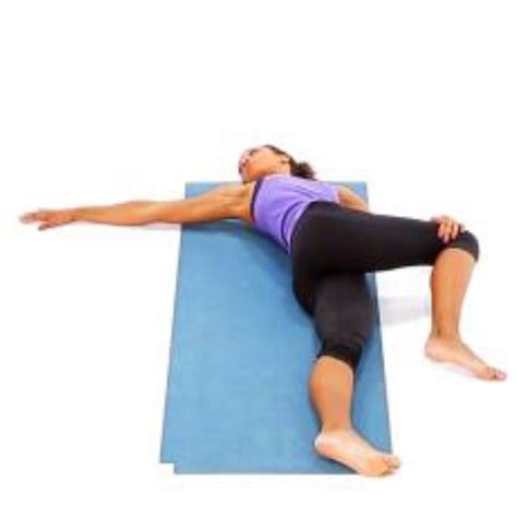 Lying Spinal Twist [right] By 💖 P Exercise How To Skimble