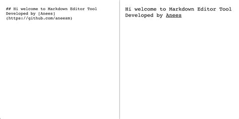 Github Aneesm React Markdown Editor Markdown Editor Which You Can Actively Use For Designing