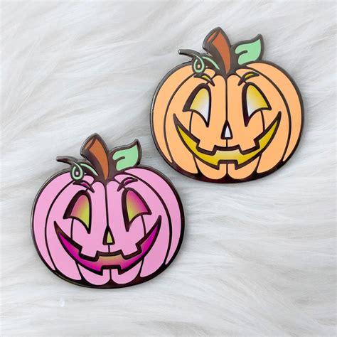 Spooky Pumpkin Enamel Pin Nattycat