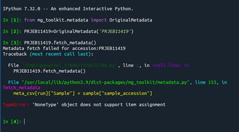 Dowload Metadata Error · Issue 30 · Ebi Metagenomics Emg Toolkit · Github