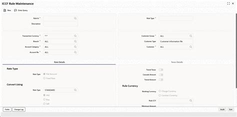 Iccf Rule Maintenance Screen