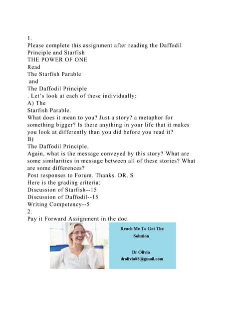 1please Complete This Assignment After Reading The Daffodil Princdocx