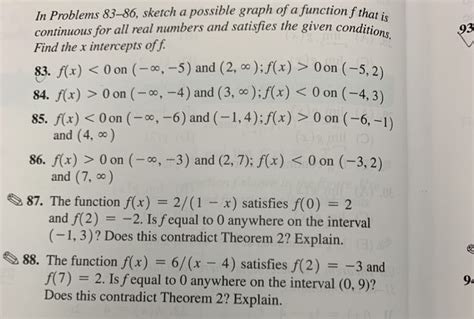 Solved In Problems 83 86 Sketch A Possible Graph Of A
