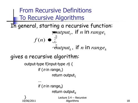 ppt lecture 3 4 recursive algorithms powerpoint presentation free