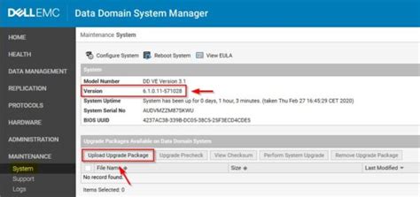 dell emc data domain ve os upgrade nolabnoparty
