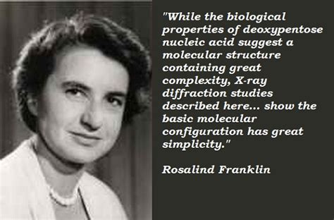 10 Rosalind Franklin Famous Quotes