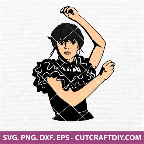 Wednesday Dance Svg Jenna Ortega Svg Wednesday Dancing