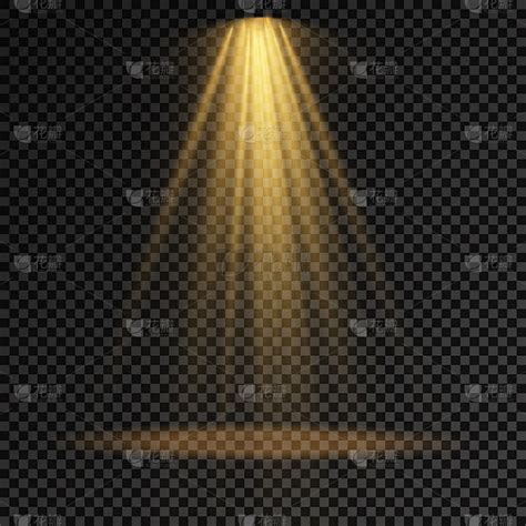 集黄色聚光灯、投影仪灯光效果。
