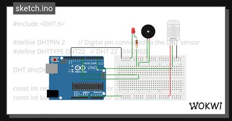 Sensor Suhu Kelembapan Wokwi Esp32 Stm32 Arduino Simulator