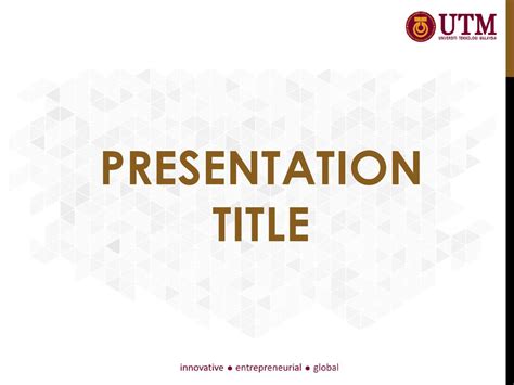 Utm Slide Template Presentation Templates Utm Brand Wade Padberg