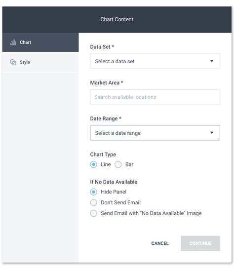add an insights chart panel to an email activepipe