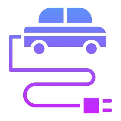 Premium Vector Electric Car Vector Icon Illustration Of Renewable