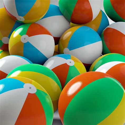 Inflatable Beach Ball Swimming Pool Waterpark Toy 3d Model Cgtrader