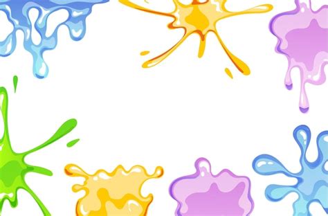 Premium Vector Slime Drip Bubble Glitter Frame Gum Glue Banner