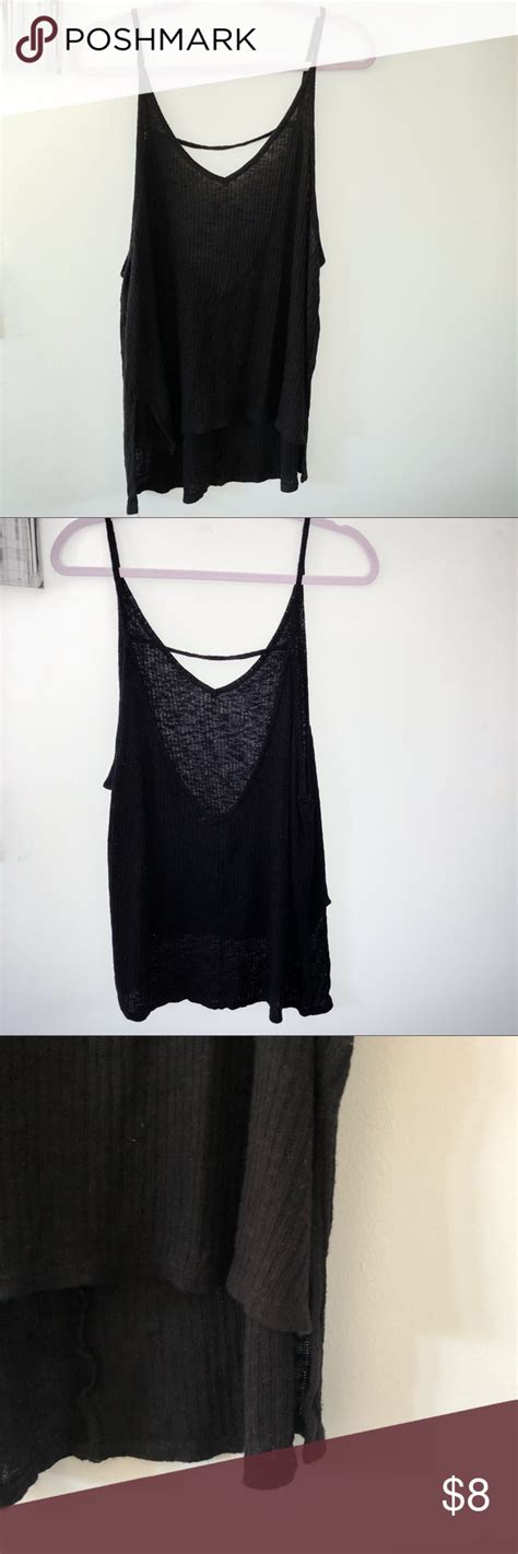 Sale Express One Eleven Knit V Neck Tank Low Back Knit Tanks Tank