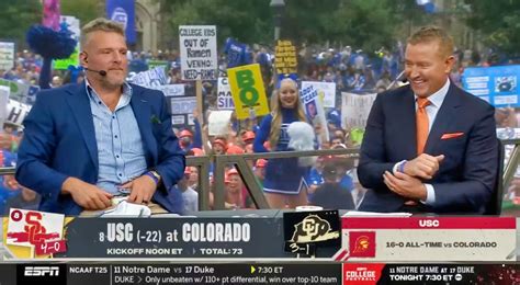 Pat Mcafee Was Puking During Espn College Gameday Video