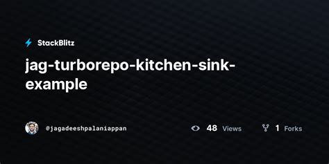Jag Turborepo Kitchen Sink Example Stackblitz