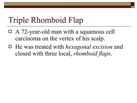 Triple Rhomboid Flap Ppt 3 D Graphics Computer Software And