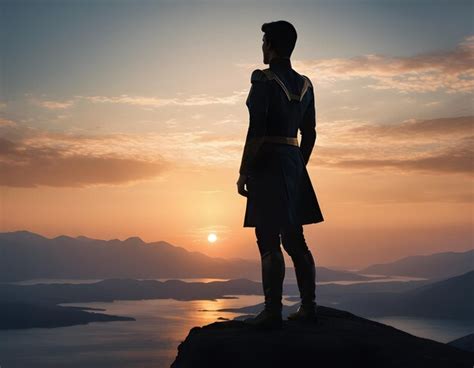 Premium Photo Solitude On Tranquil Seashore At Sunset