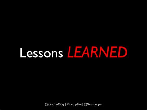 Grasshopper Lessons Learned Ppt