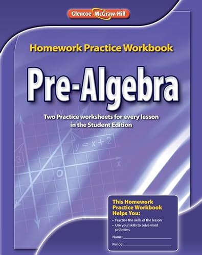 Pre Algebra Homework Practice Workbook Merrill Pre Algebra