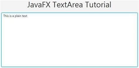 6 Examples Of Text Area In Javafx Perfect For Beginners