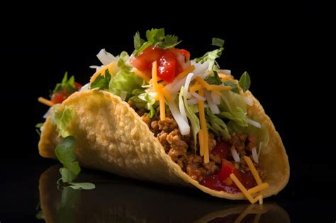 Premium Ai Image Taco Shell With Filling