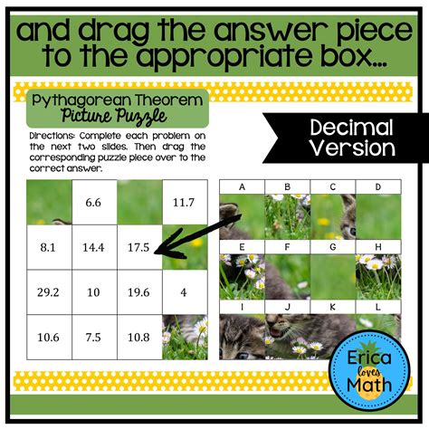 Pythagorean Theorem Digital Activity Picture Puzzle Made By Teachers