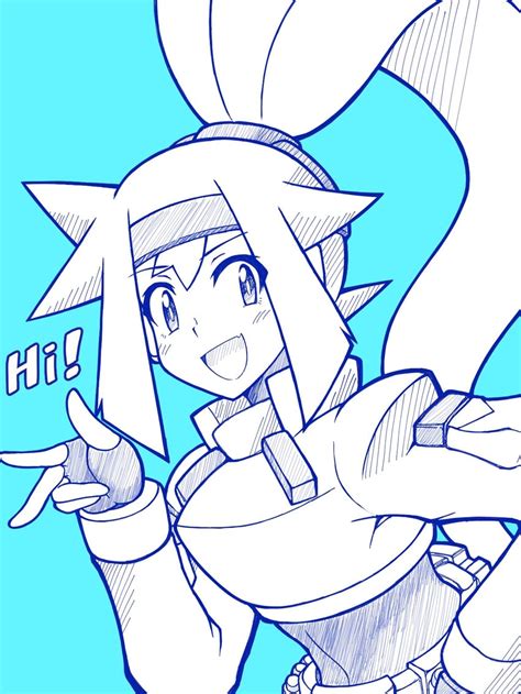 Ashe Mega Man And More Drawn By Nobuyu Yusei Danbooru