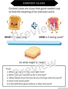 Context Clues Anchor Charts By Caffeinated Maestra TPT