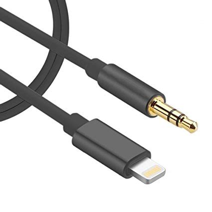 SiGN Lightning to Aux 3.5mm Audio Cable, 1m - Black | Spares.se