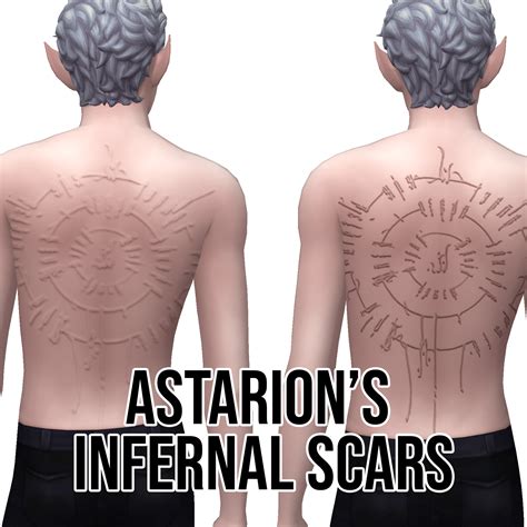 Astarion S Infernal Scars Maxis Match The Sims 4 Create A Sim