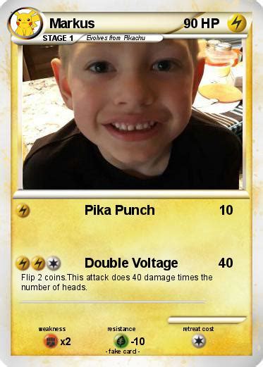 Pokémon Markus 54 54 Pika Punch My Pokemon Card