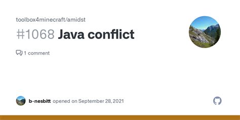 Java Conflict Issue Toolbox Minecraft Amidst GitHub