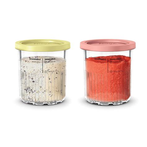 Ninja Creami Deluxe Pints 2 Pack Compatible With Nc500 Series Creami