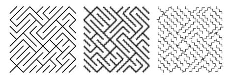 Premium Vector Geometric Abstract Maze Pattern Background
