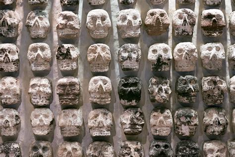 Aztec Tower Of Skulls Unearthed In Mexico City