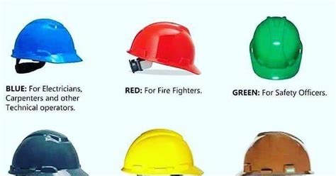 Colour Code For Helmet Engineer Diary