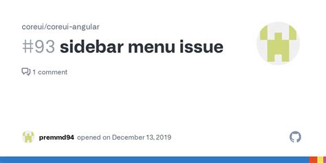 Sidebar Menu Issue · Issue 93 · Coreuicoreui Angular · Github