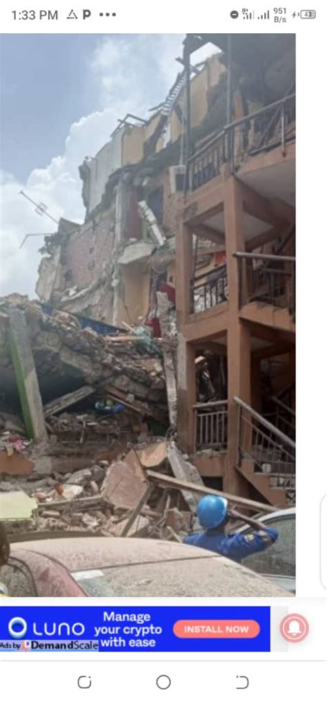 More Details As Four Dead One Rescued Alive In Lagos Building Collapse