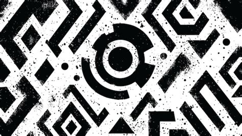 Free Vector Grunge Stroke Seamless Tribal Pattern