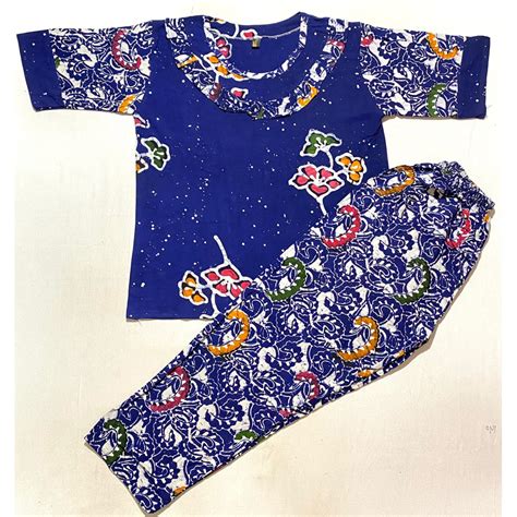 Jual Standar Ld 112cm Setelan Batik Cap Super Motif Batik Premium Bunga